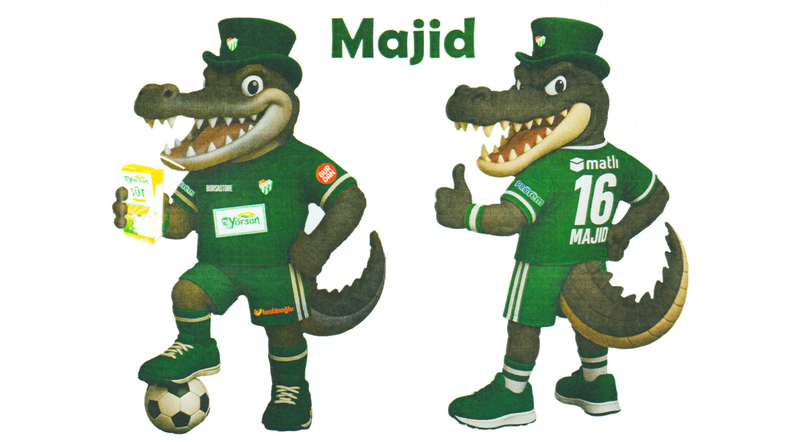 İşte Bursaspor'un Maskot Timsah'ı; Adı Majid - Spor Bursa